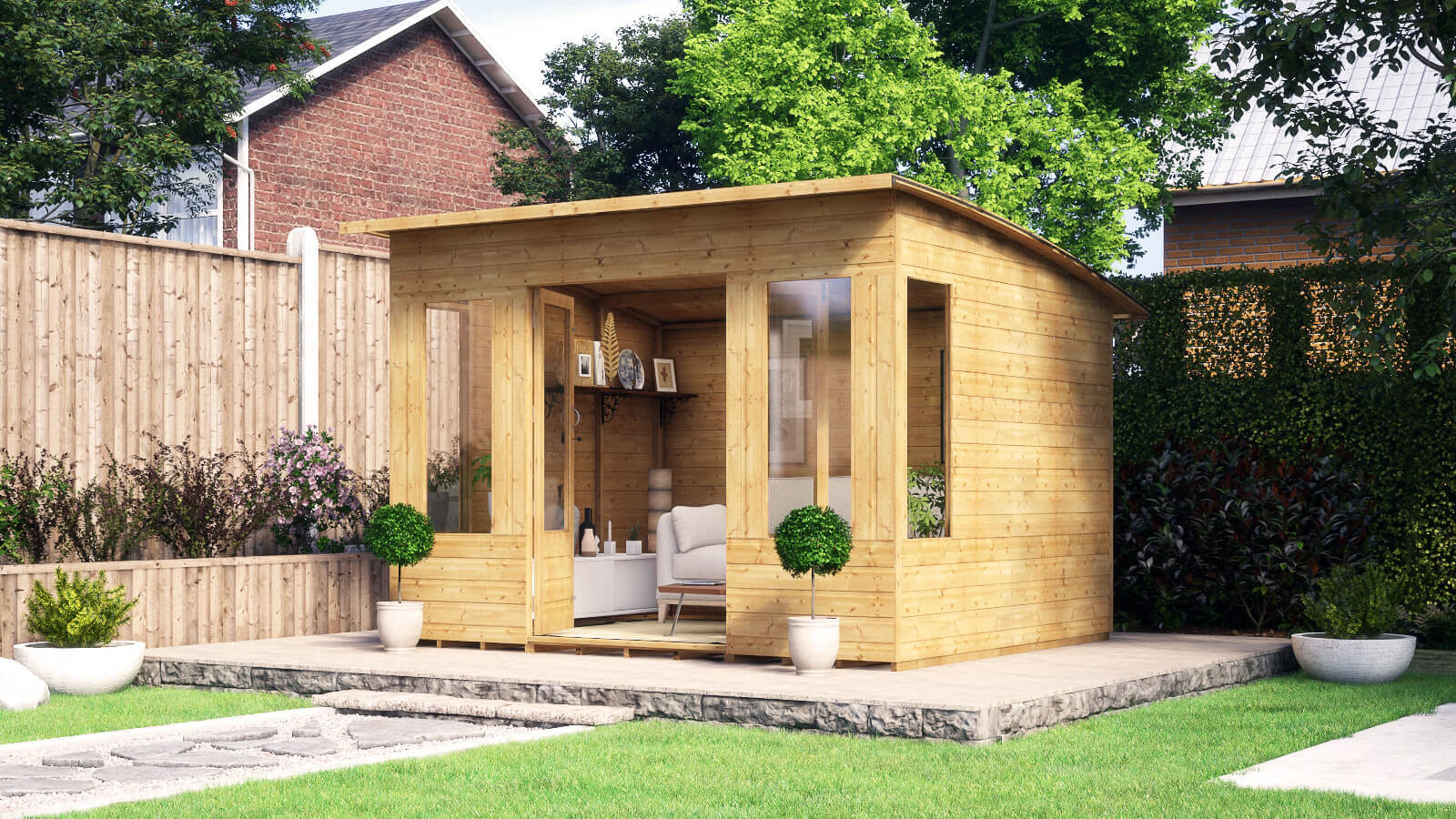 10 x 8 Summerhouses | Garden Summer Houses | Project Timber | Free UK ...