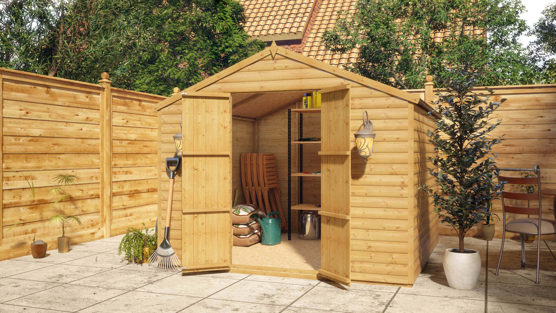 8 x 8 Wooden Garden Sheds | Project Timber | Free UK Delivery