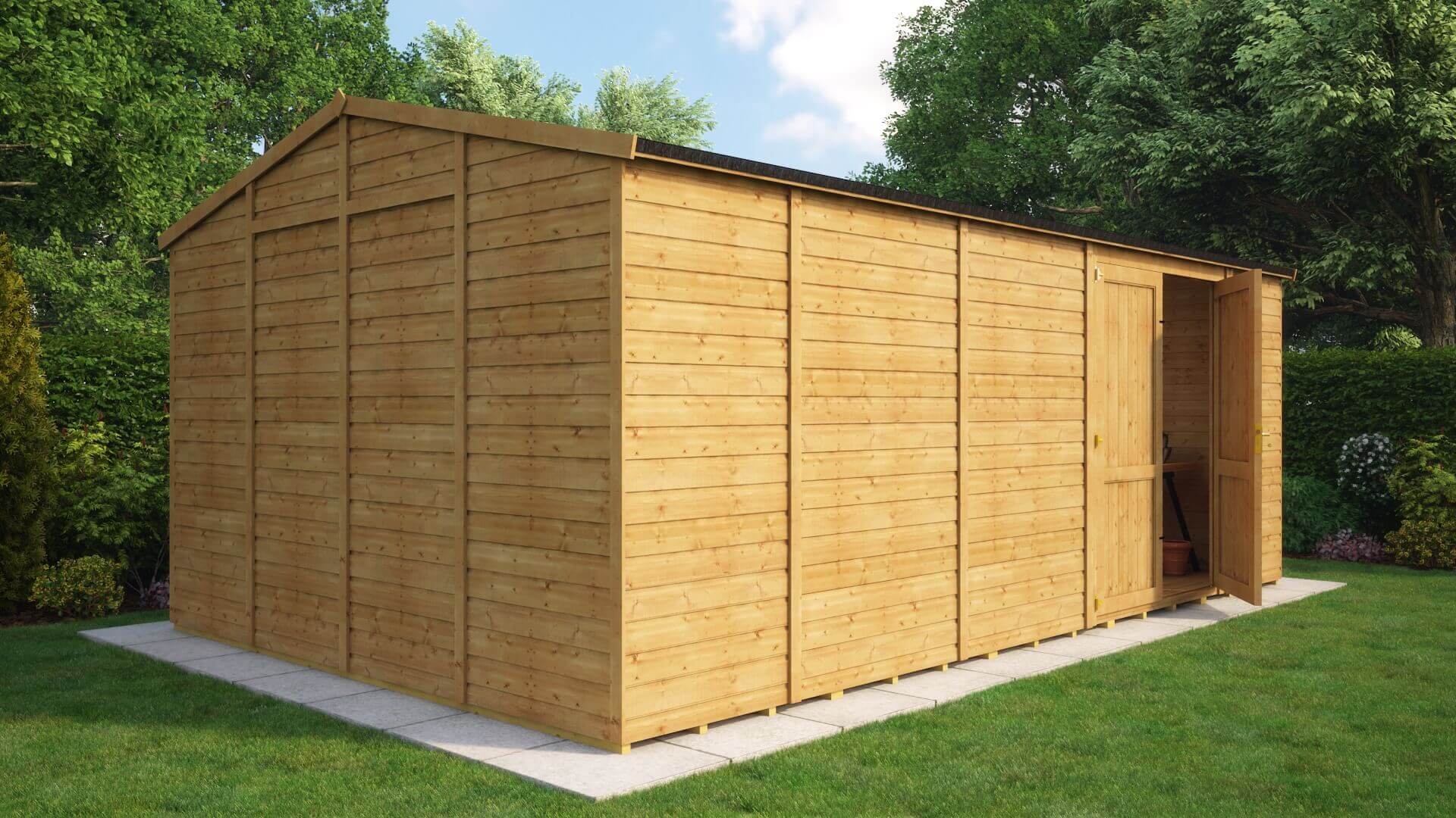 20x12 Sheds | Wooden Garden Sheds | Project Timber | Free UK Delivery