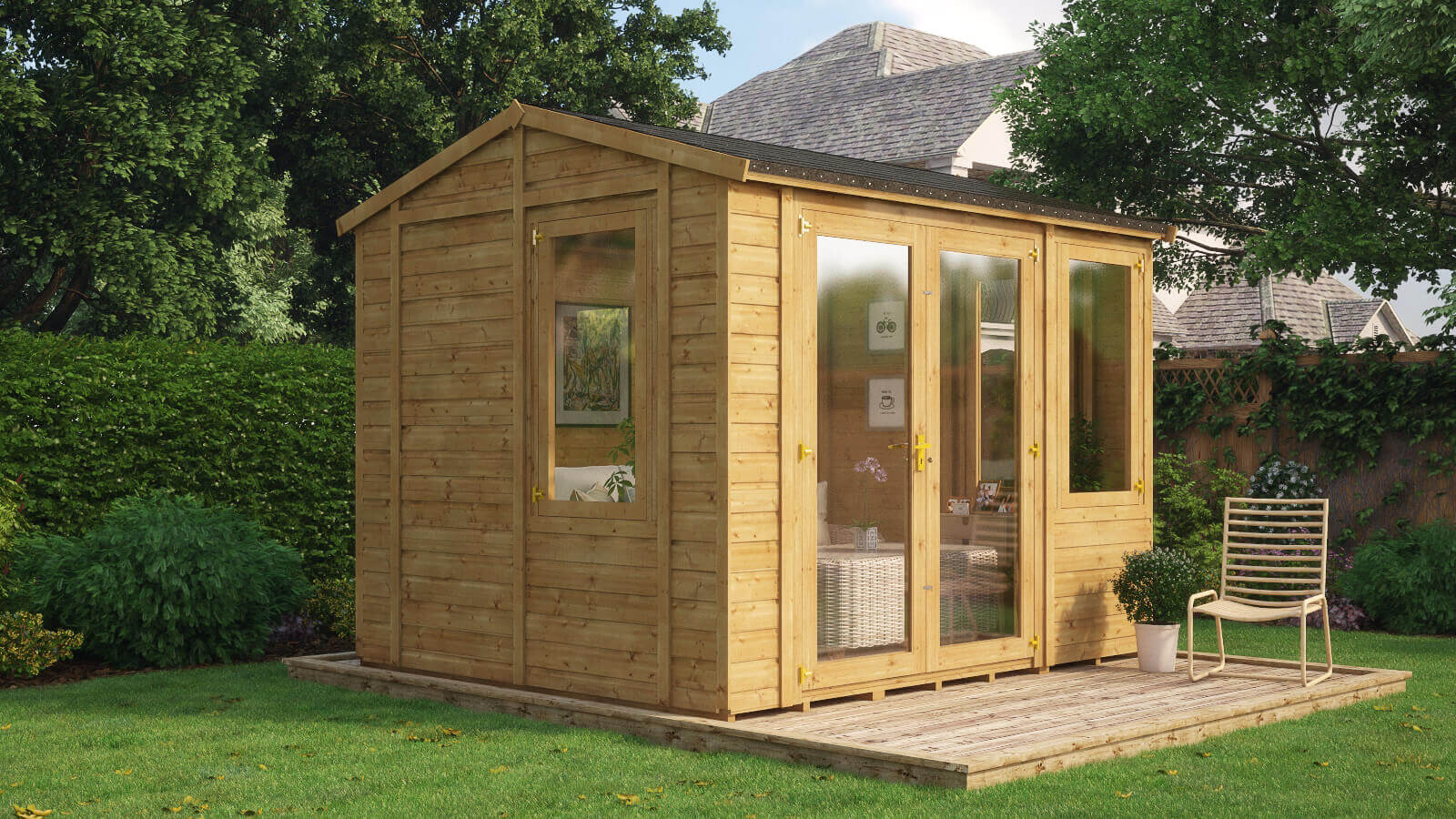 10 x 8 Summerhouses | Garden Summer Houses | Project Timber | Free UK ...