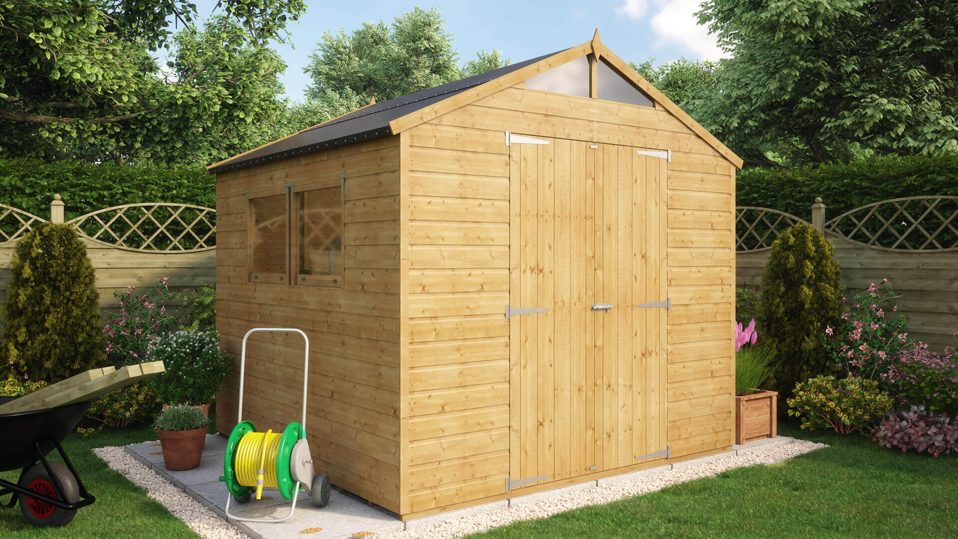 8 x 8 Wooden Garden Sheds | Project Timber | Free UK Delivery
