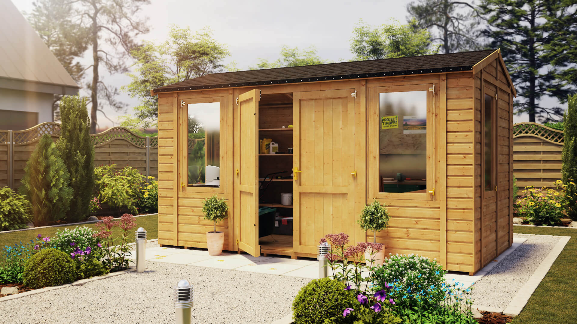 14x8 Garden Sheds | Wooden Garden Sheds | Project Timber