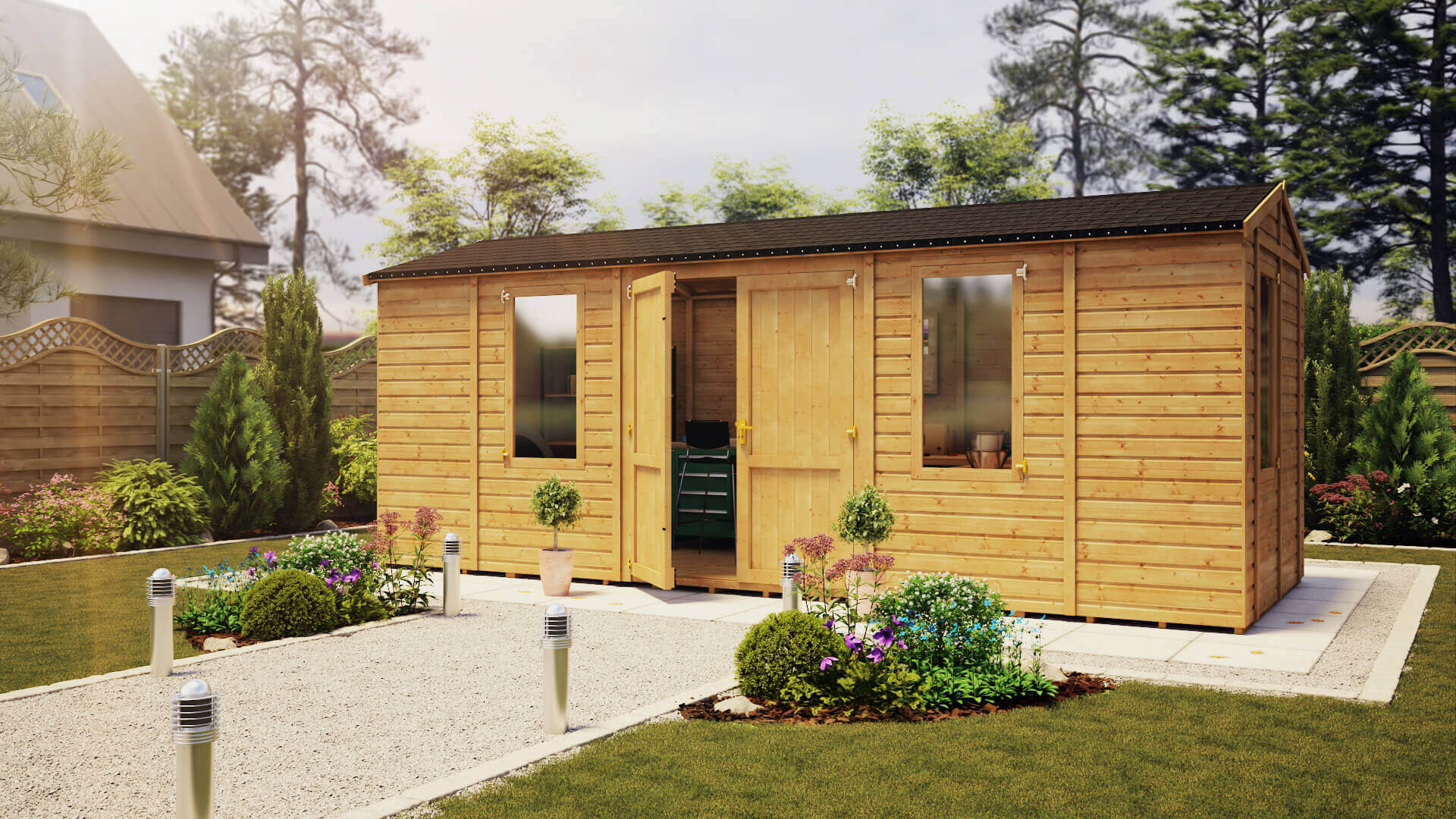 20x8 Sheds| 20 x 8 Wooden Garden Storage Sheds | Project Timber