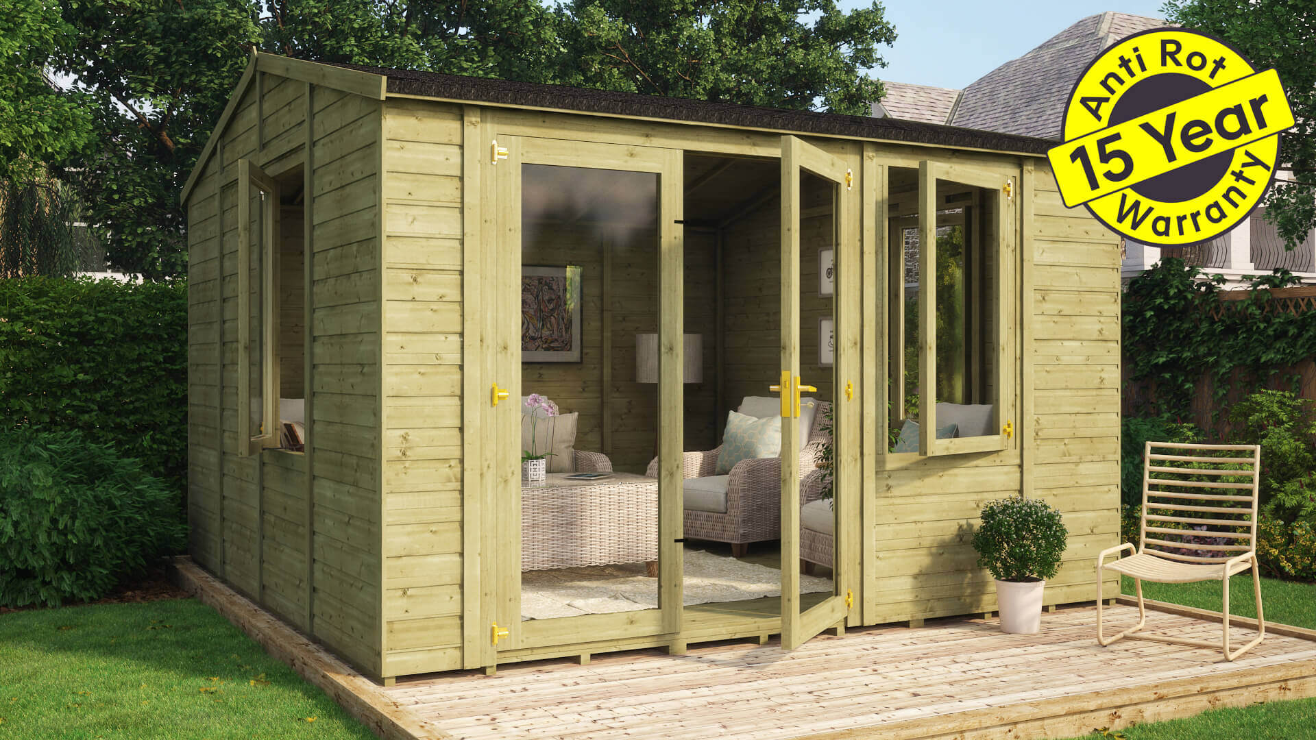 12 x 12 Summerhouses | Garden Sheds & Summer Houses | Project Timber