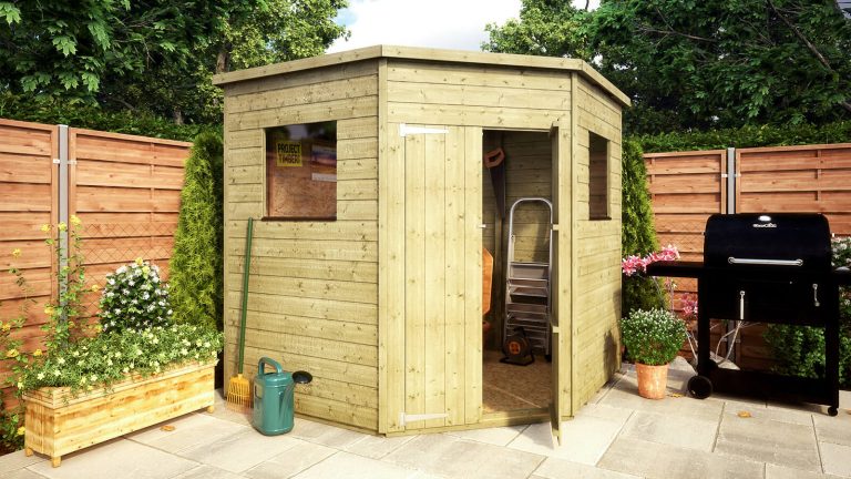 Pressure Treated Corner Shed | Windowed | Best Quality Corner Sheds