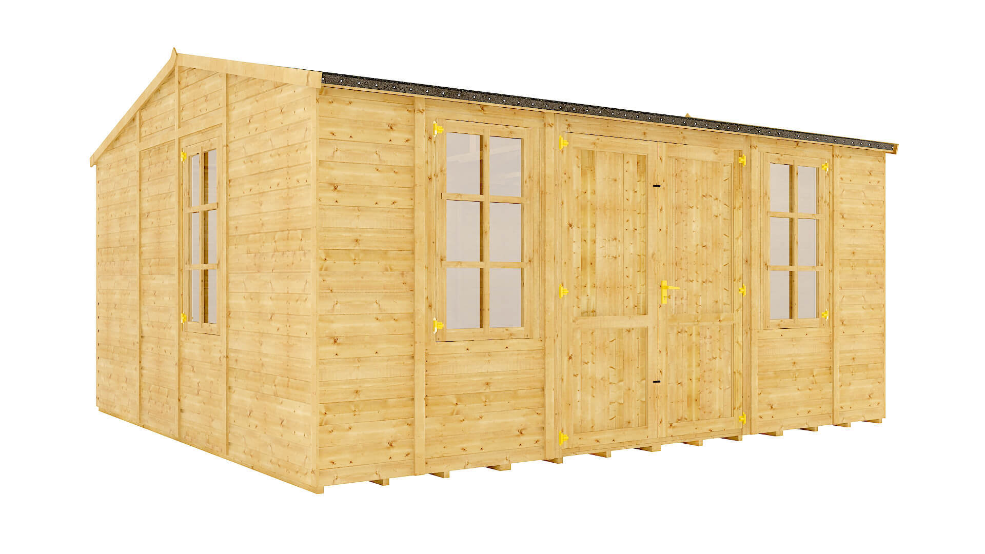 16 x 14 Wooden Garden Sheds | Project Timber | Free UK Delivery