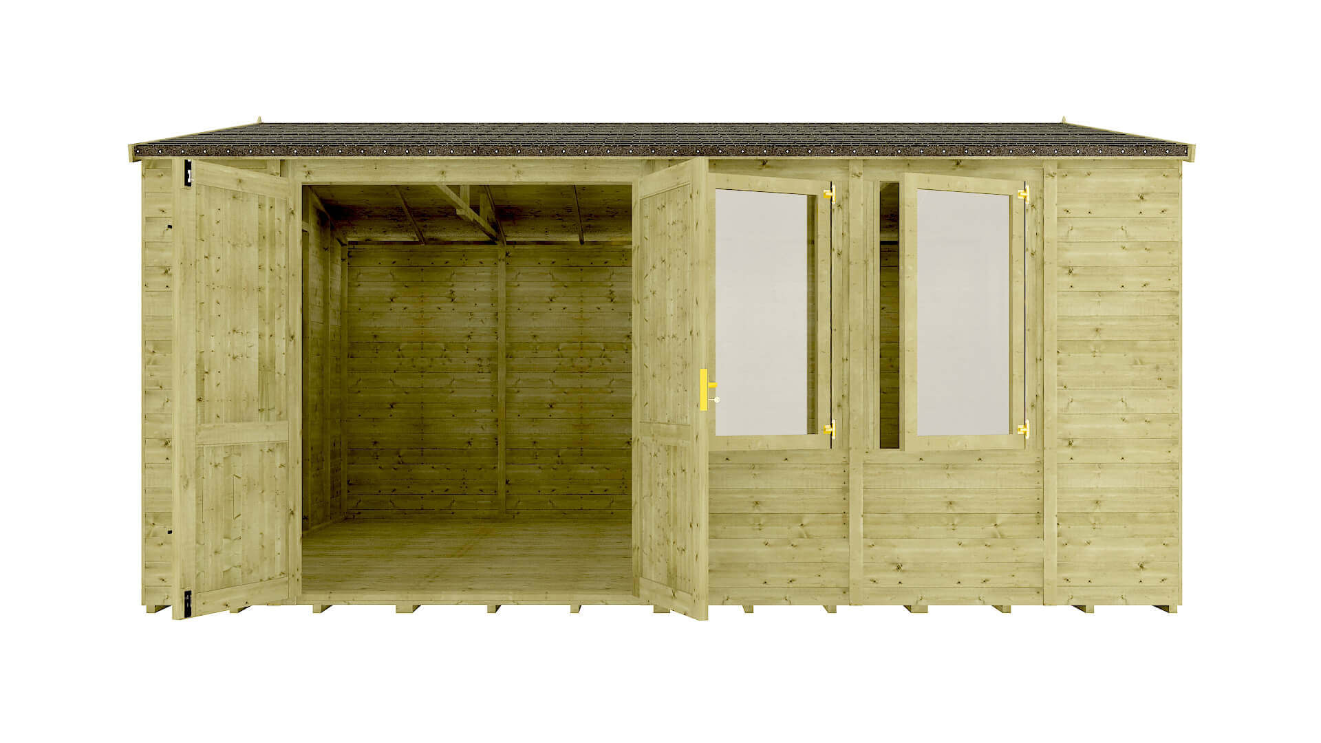 16 x 14 Wooden Garden Sheds | Project Timber | Free UK Delivery