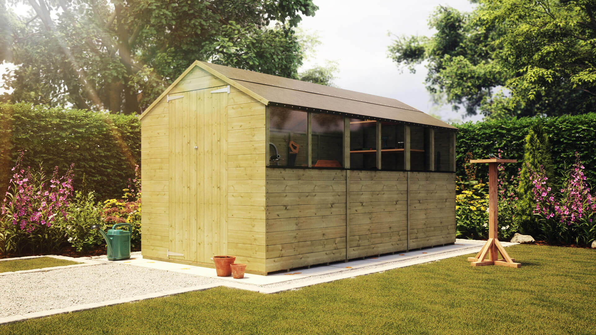 12 x 6 Garden Sheds | 12 x 6 Size Wooden Garden Sheds | Project Timber