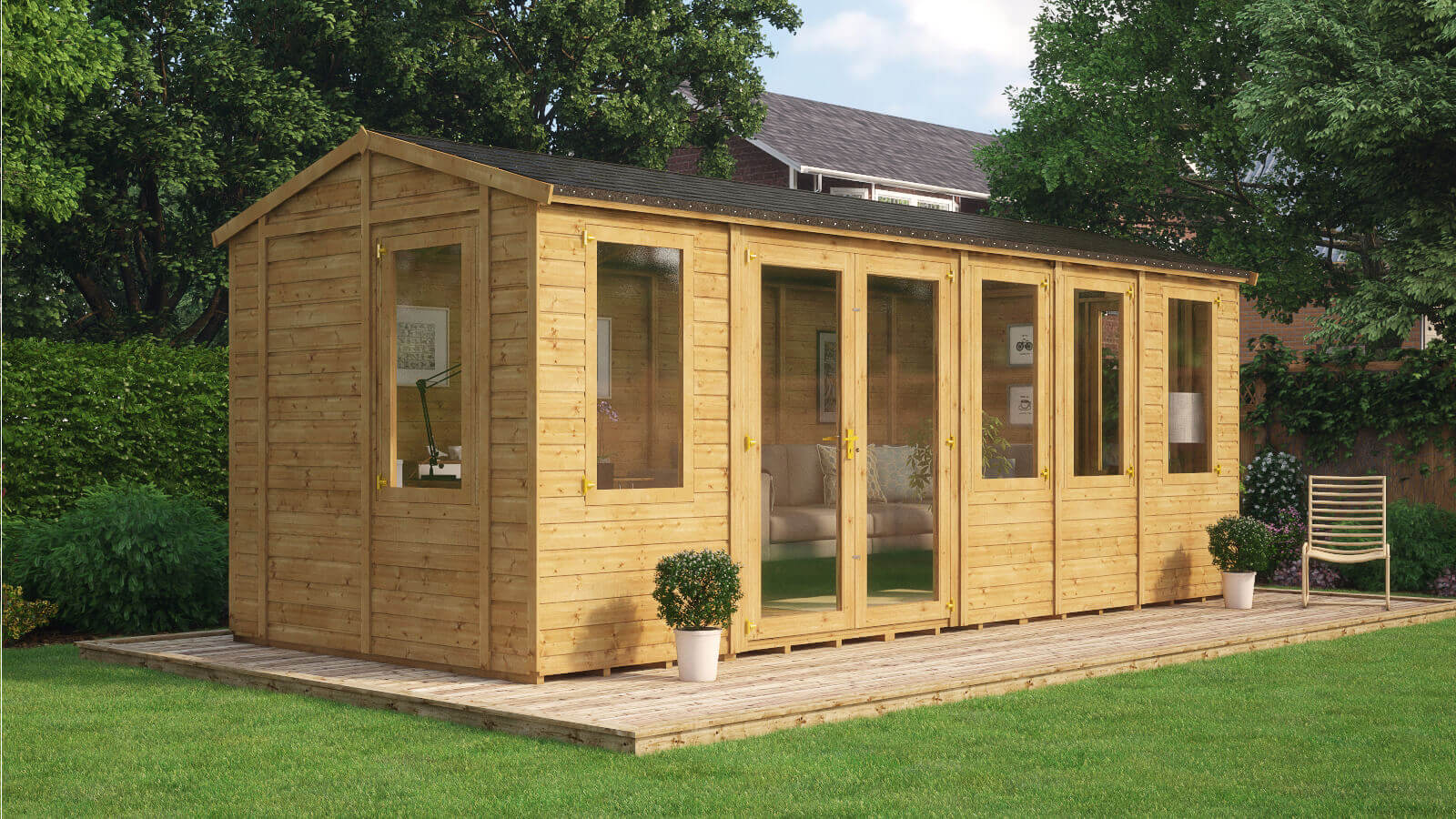 20 x 8 Summerhouses | Project Timber | Free UK Delivery