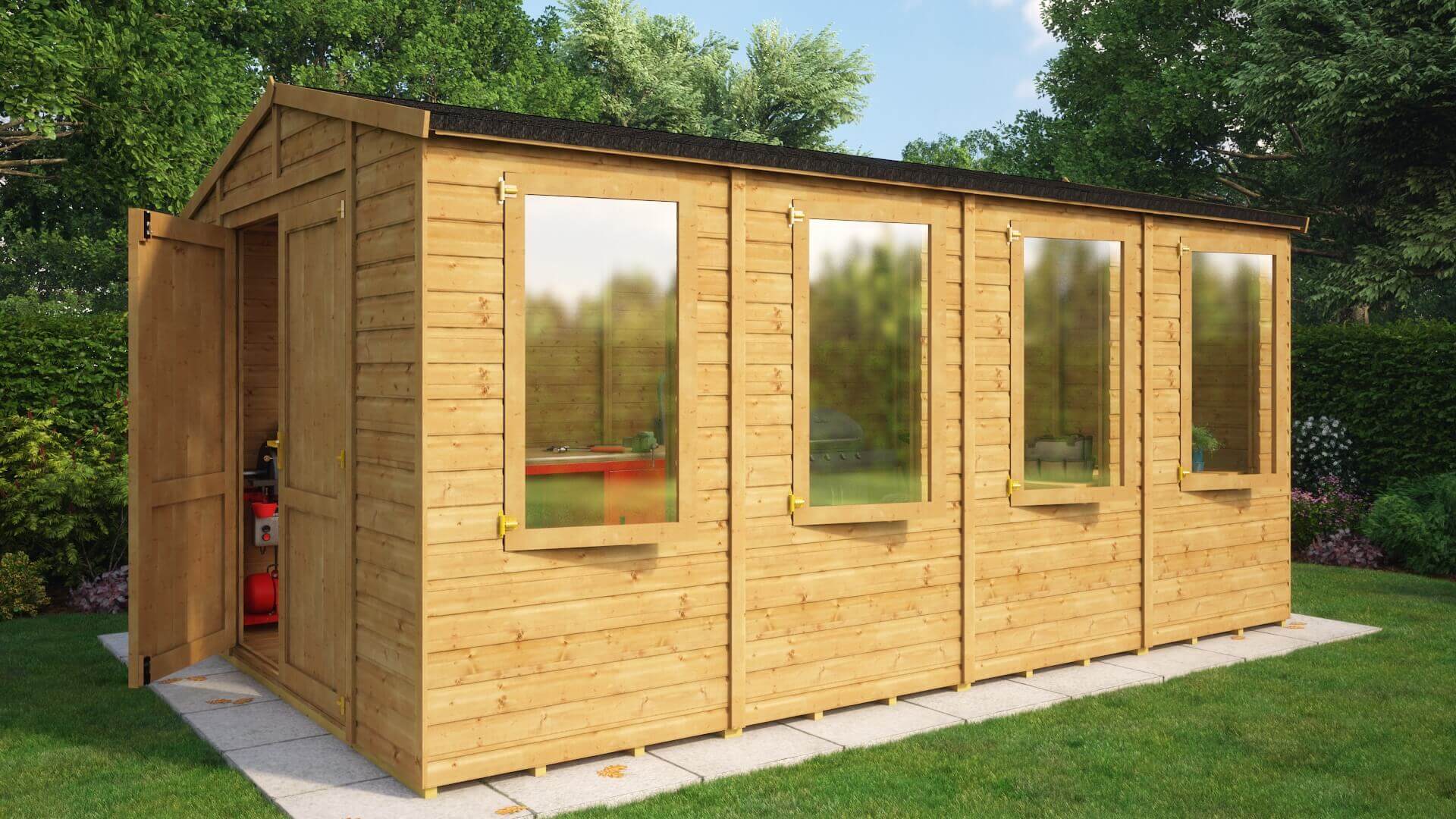 16 x 10 Garden Sheds | Wooden Garden Sheds | Project Timber
