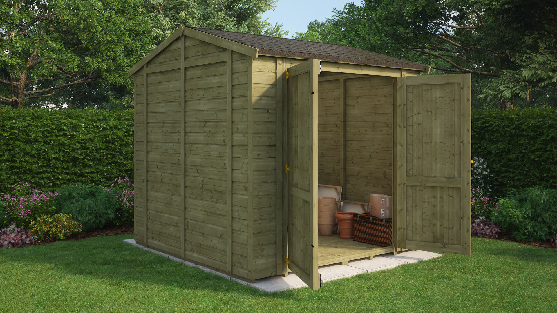 8 x 8 Wooden Garden Sheds | Project Timber | Free UK Delivery