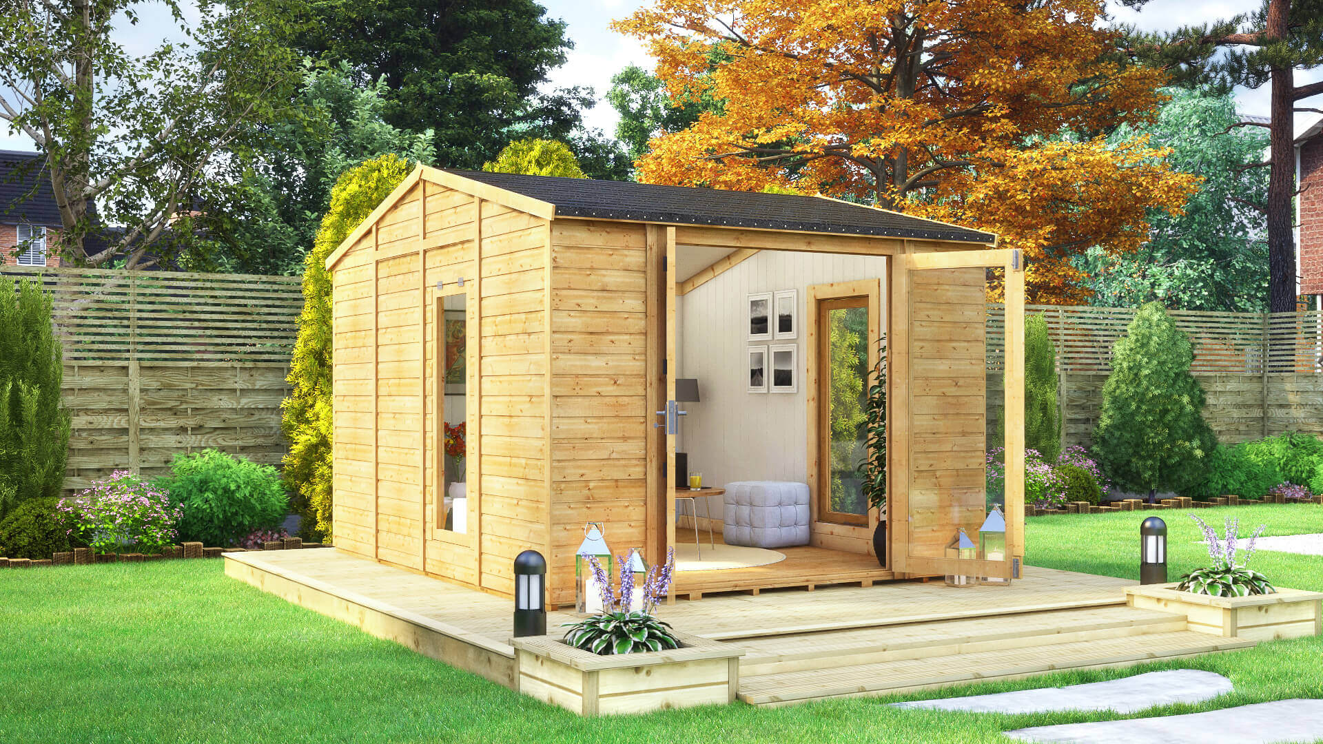 10 x 12 Summerhouses | Garden Summer Houses | Project Timber | Free UK ...