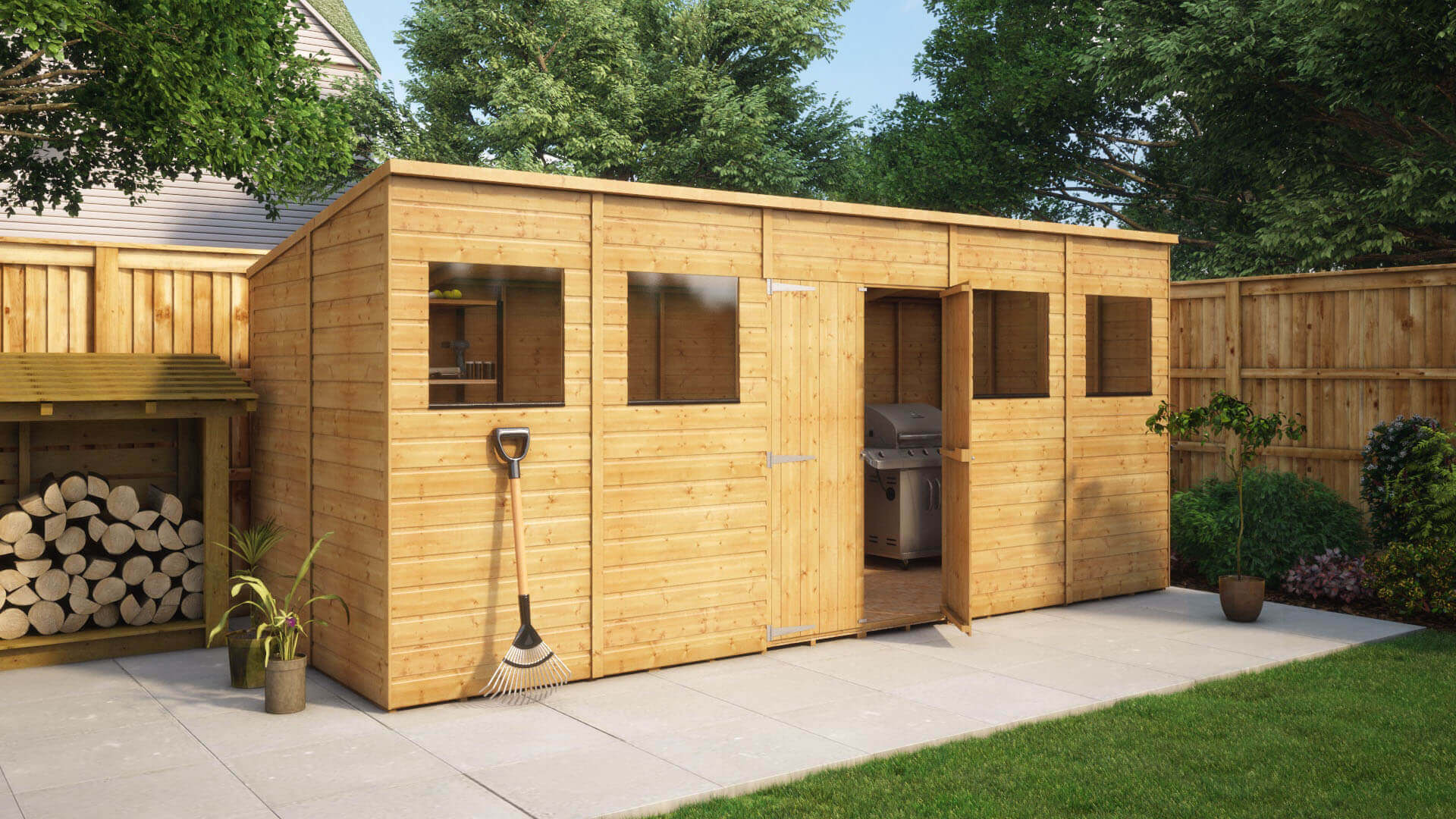 Pent Garden Sheds | Project Timber | Free UK Delivery
