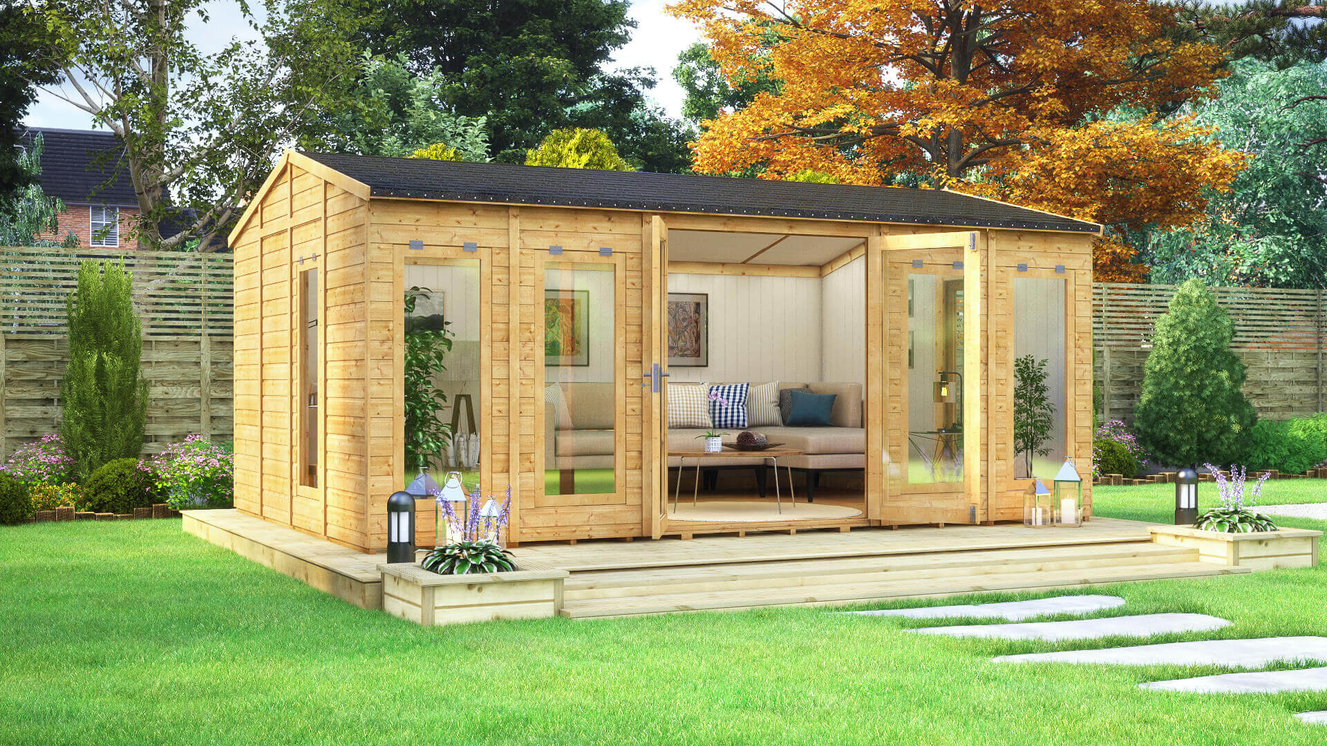 18 x 12 Summerhouses | Project Timber | Free UK Delivery