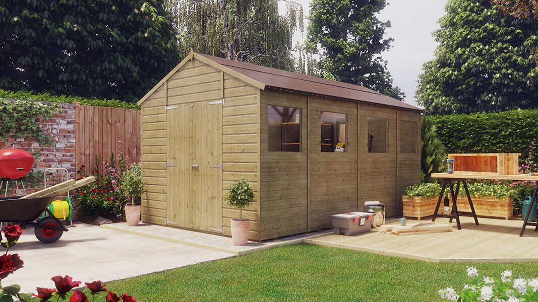 14x8 Garden Sheds | Pressure Treated Garden Sheds for Sale!