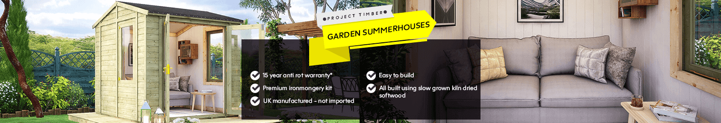 12 x 8 Summerhouses | Project Timber | Free UK Delivery