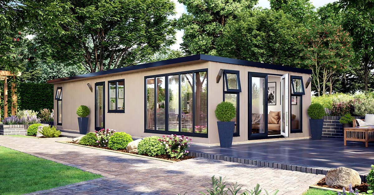 40 x 14 Insulated Garden Room | Fully Insulated Garden Rooms | Project ...