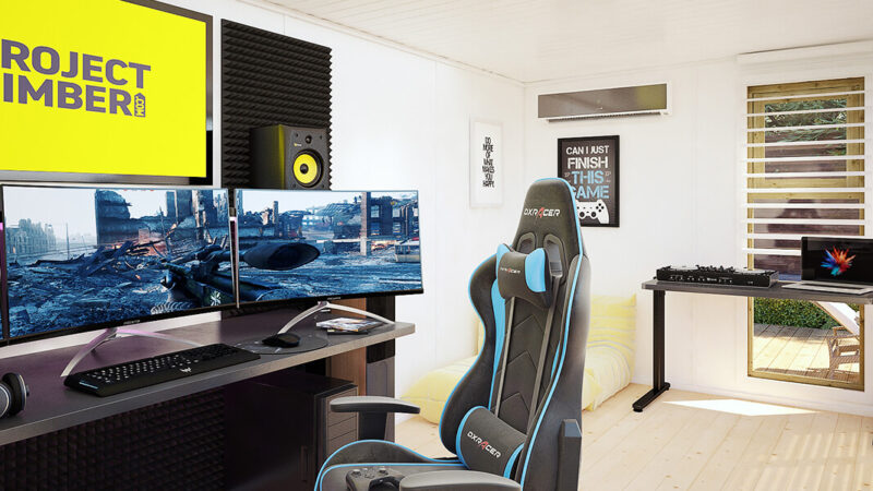 Home Office | My Den double door Fully Insulated | Hobby Room