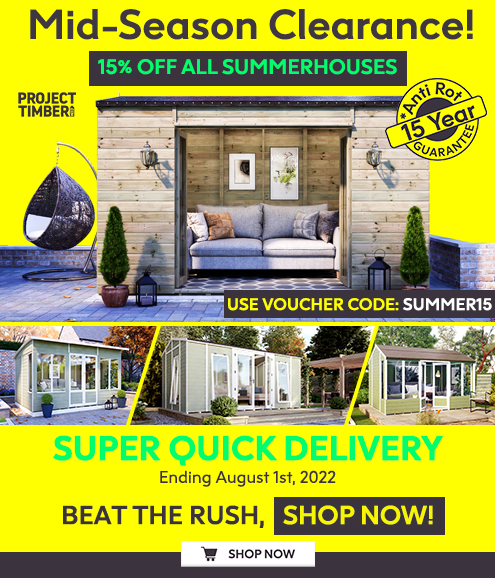 Shiplap Cladding Log Cabins | Project Timber | Summer Houses